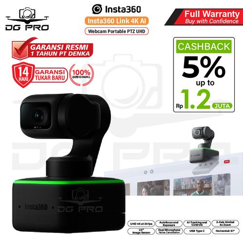 Jual Insta360 Link 4K AI Webcam Portable PTZ UHD Web Cam Insta 360 ...