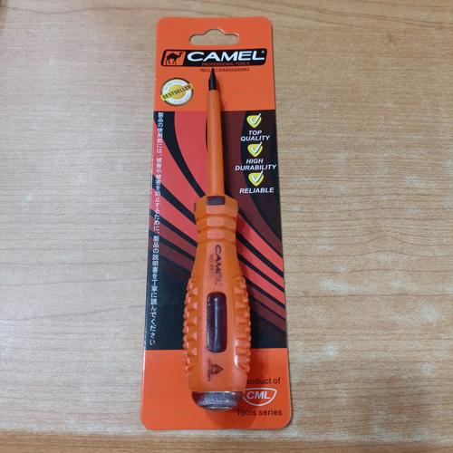 Jual Tespen Bagus CAMEL Orange Press / Obeng Tespen Listrik Minus CAMEL ...