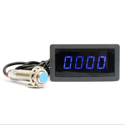 Jual Tachometer Hall Magnet Proximity Switch Sensor Speed Rpm Meter LED ...