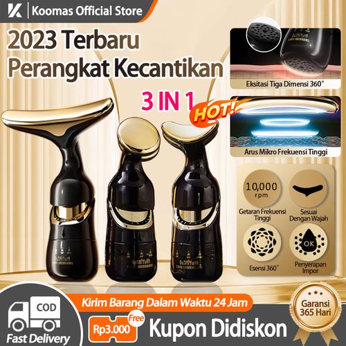 Jual GUSHIYUTA Alat Pijat Wajah 3 in 1 Facial Massage Elektrik Original - GUSHIYUTA 3in1 - Kab ...