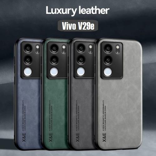 Jual Case Vivo V29e 5G Leather Magnetic Suede Casing Tekstur Kulit ...