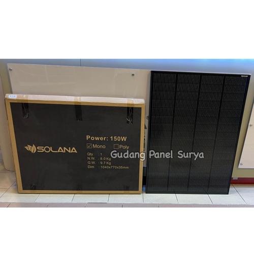 Jual Panel Surya Solar Panel Solarcell Solana SNI 150WP Mono Full Black ...