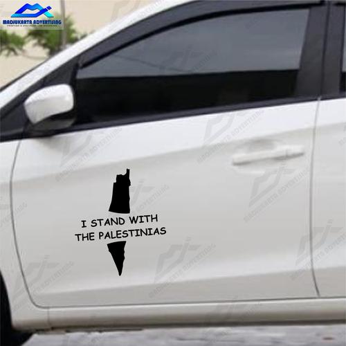 Jual CUTTING STICKER I STAND WITH THE PALESTINE PINTU MOBIL SAVE ...