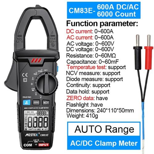 Jual Meteran Clamp Digital Ukur Tegangan AC Dan DC Brand Mestek CM83E ...