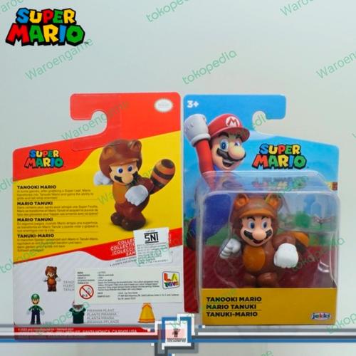 Jual Super Mario Tanooki Mario 2,5" Racoon Action Figure Nintendo Jakks ...