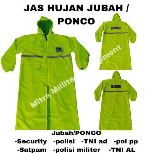 Jual Jas Hujan Security JUBAH mantel SATPAM/POLISI/POL PP/TNI AD/TNI AL ...