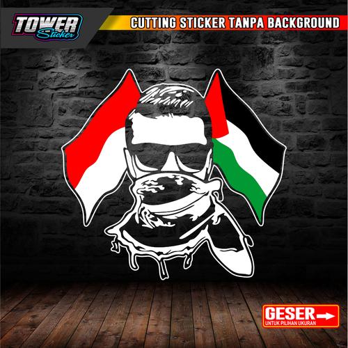 Jual Cutting sticker PALESTINA Bendera INDONESIA PALESTINE stiker ...