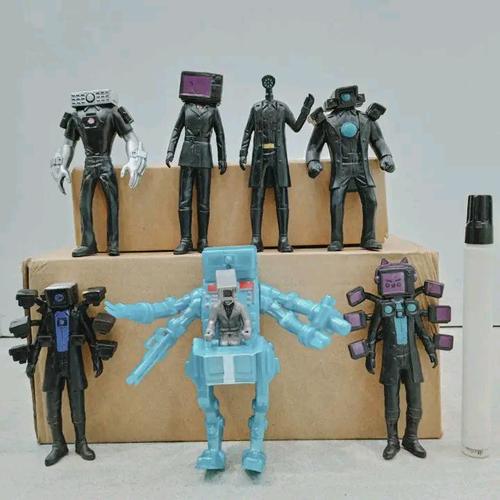 Jual mainan static figure Skibidi A Toilet Figures Toilet Man VS ...