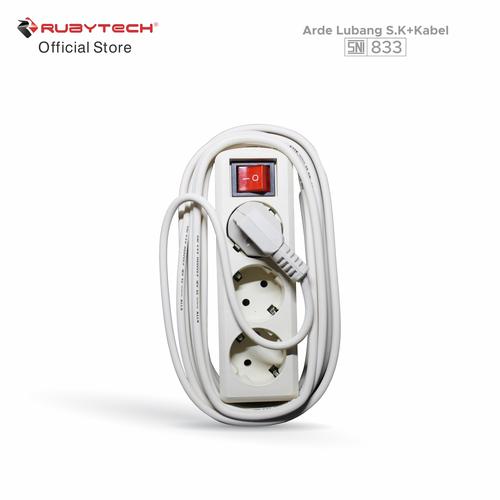 Jual STOP KONTAK 3 LUBANG +KABEL 1,5 METER RUBYTECH - Kab. Malang - Rubytech Official Store ...