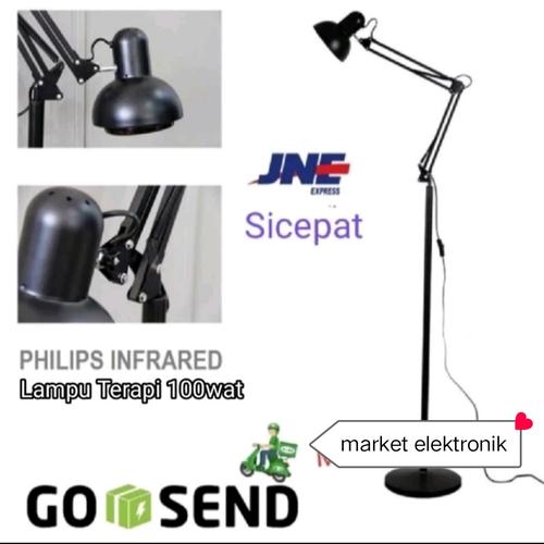 Jual Lampu Infrared Terapi Philips 100wt/satu set Lampu Dengan Stand ...