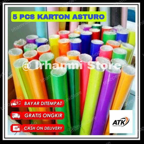 Jual Kertas Karton Asturo Warna per 5 Lembar - Orange - Kota Bekasi ...
