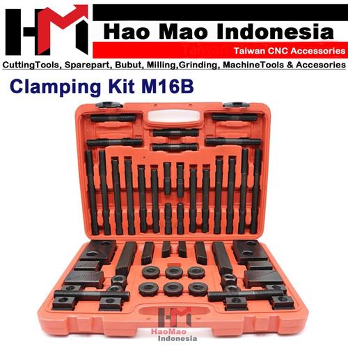 Jual Clamping Kit Box Clamping Kit M16 Clamp Set Penjepit Mesin Milling ...