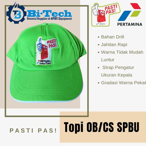Jual Topi OB SPBU Pertamina Pasti Pas Topi CS Hijau Mypertamina - Kota ...