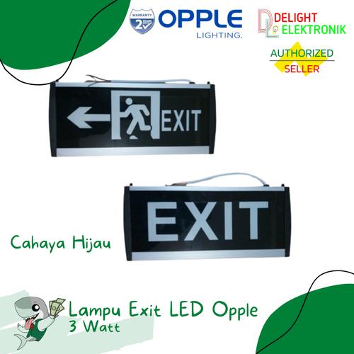 Jual Lampu Emergency Exit Sign LED Opple 3 Watt - Exit Pintu - Jakarta ...