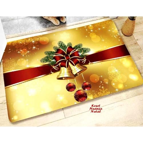 Jual KESET PINTU DEKORASI NATAL MOTIF POHON NATAL CHRISTMAS TREE - GOLD ...