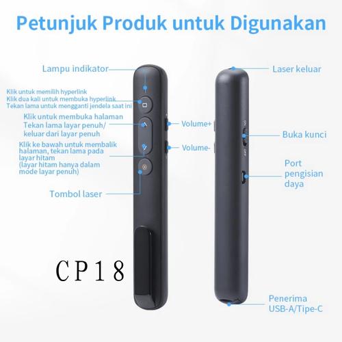 Promo YLV Laser Pointer Presentasi Pen Remote Wireless 200 Meter 2.4 GHz - CP18 - Jakarta Utara ...