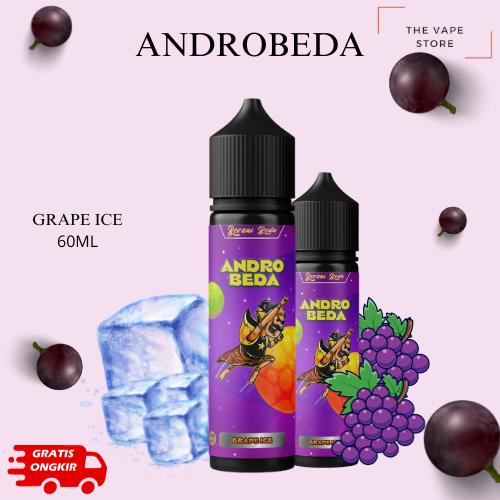 Jual freebase liquid 60ml dingin AndroBeda_GrapeIce botol botol botol ...