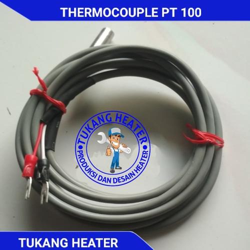 Jual PT 100 Thermocouple Heater Ø 5 mm x Panjang 100 mm + Kabel 2 Meter ...