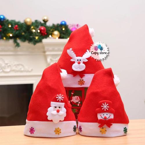Jual TJH-16 Topi Natal Anak Anak / Topi Merry Boneka / Topi Santa Claus ...