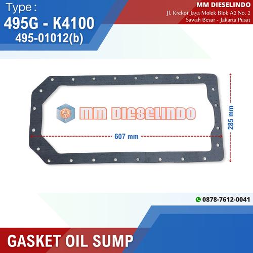 Jual Gasket Oil Sump 495G K4100 Packing Calter / Paking Kalter Bak Oli ...