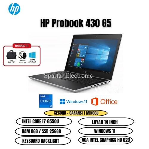 Jual LAPTOP HP PROBOOK 430 G5 CORE i7 GEN 8 RAM 16GB/1TB - BERGARANSI ...