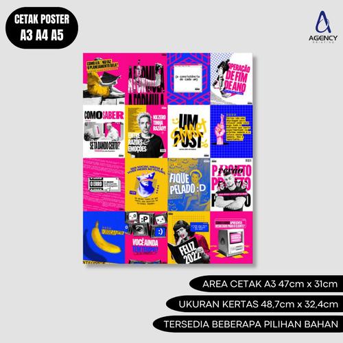 Jual Print Cetak Poster Art Paper Carton Karton A3+ Custom Full Color ...