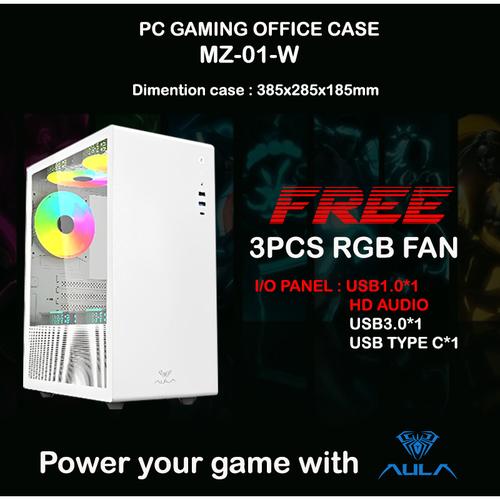 Jual Casing Gaming AULA MZ Series Free 3Fan RGB, USB3.0+USB TYPE C ...