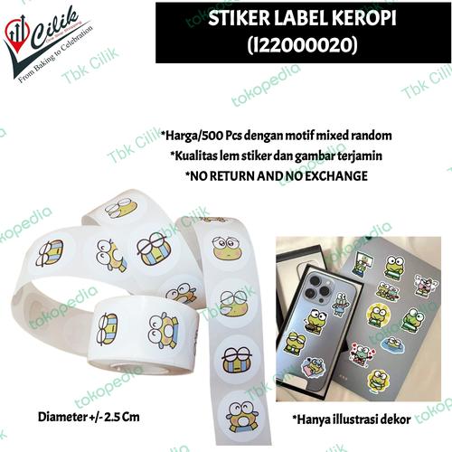 Jual stiker+label+sanrio+keropi+tempel+buku+box+kado+kemasan+bento+cute ...