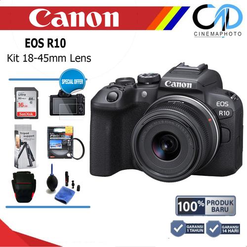 Jual Canon EOS R10 Kit 18-45mm Kit Mirrorless Camera - STANDARD BOX ...
