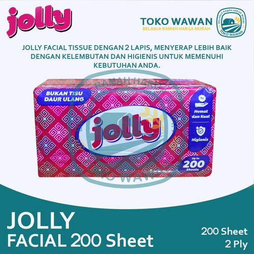 Promo Tissue Jolly Facial 200 Sheet Tisu Wajah Halus Kemasan 2 Ply ...