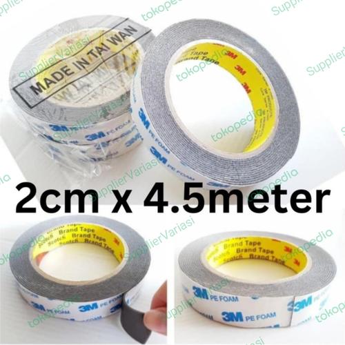 Jual DOUBLE TAPE LEM BOLAK BALIK 3M PUTIH/FOAM TAPE ISOLASI BUSA 20MMx4 ...