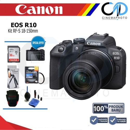 Jual Canon EOS R10 Kit RF-S 18-150mm STM EOS R 10 Kit 18-150MM RESMI ...