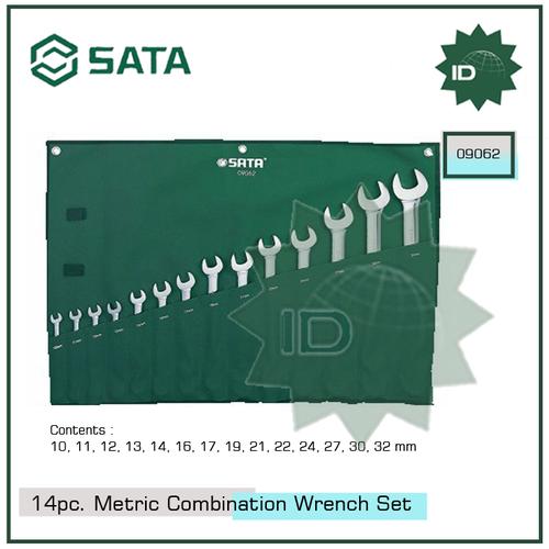 Jual SATA KUNCI RING PAS SET 09062 COMBINATION WRENCH SET (METRIC) 14 ...