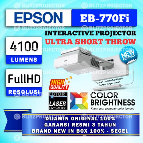 Jual Proyektor Epson EB-770Fi EB770Fi Ultra Short Throw Pengganti 735Fi ...