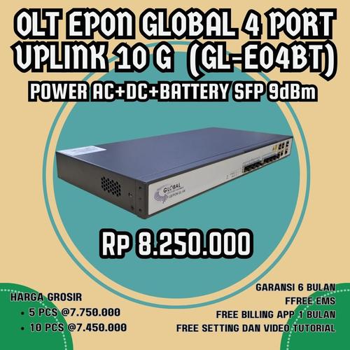 Jual OLT EPON GLOBAL 4 PORT AC/DC UPLINK 10GE - AC SFP 9db 4pc - Kota ...