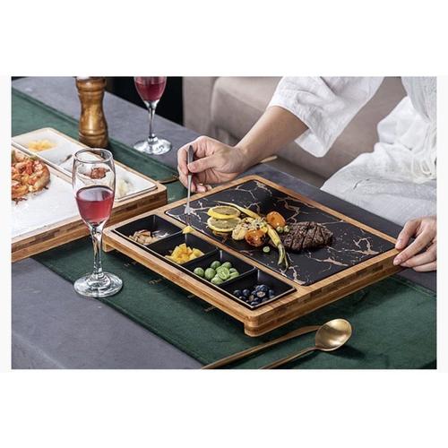 Jual Marble Doff Wood steak Plate / Piring steak - Jakarta Barat - REALS Official | Tokopedia