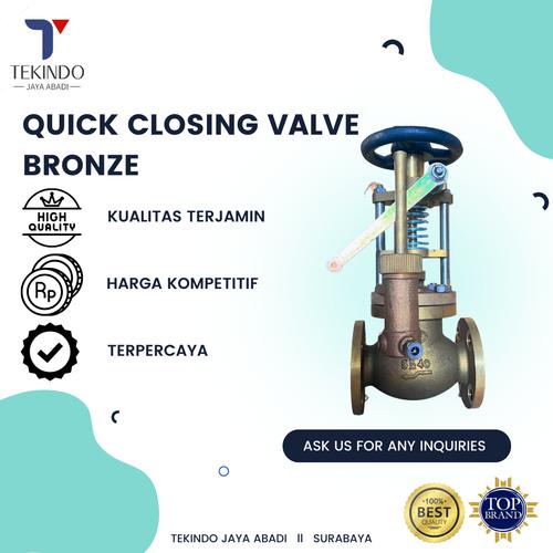 Jual Quick Closing Valve Brass Kuningan Type JIS 5K Size DN 15A 25A 32A ...