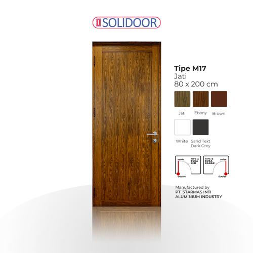 Jual Pintu Aluminium SOLIDOOR-M17 - Brown TYPE-B - Kab. Tangerang - Solidoor Official | Tokopedia