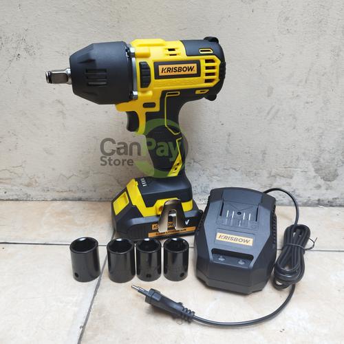 Jual Krisbow Mesin Impact Wrench Cordless Sq 1/2inc 18v - Jakarta Barat ...