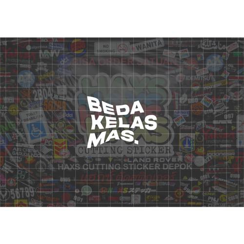 Jual Cutting Sticker Beda Kelas Mas Ukuran 6 cm untuk motor mobil ...