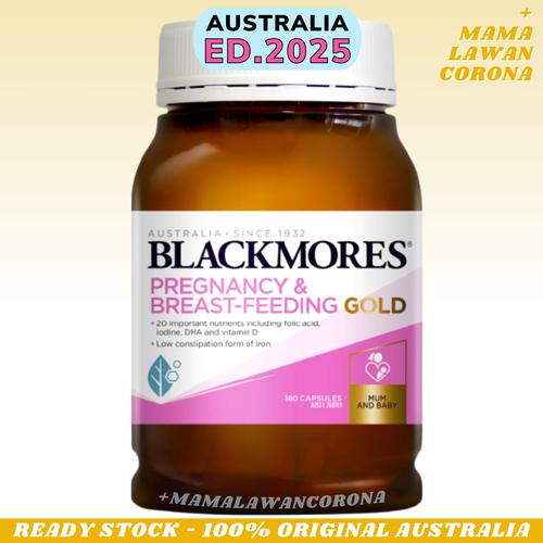 Jual BLACKMORES Pregnancy & Breastfeeding Gold 180 Kapsul Breast ...