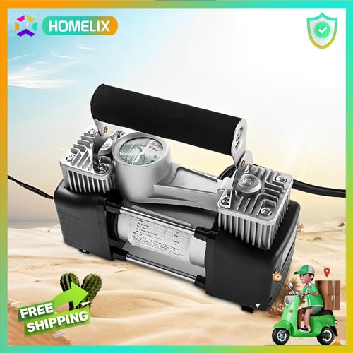 Jual Kompressor Mini Pompa Ban Mobil Double Cylinder 12V 100 PSI - Kota ...