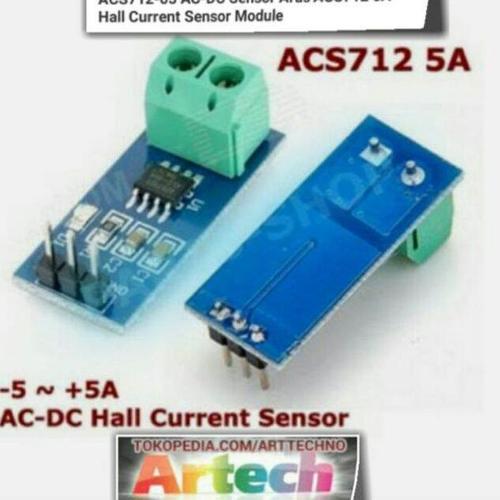 Jual HK ACS712-05 AC-DC Sensor Arus ACS712 5A Hall Current Sensor ...