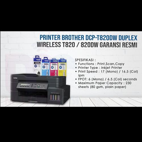 Promo Printer Brother DCP-T820DW Duplex Wireless T820 / 820DW Garansi ...