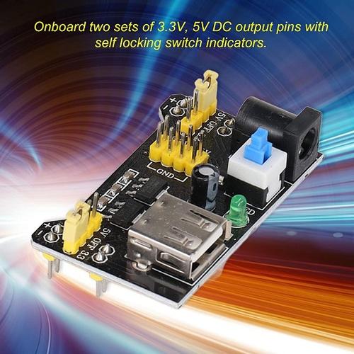 Jual MB102 3.3V 5V Breadboard Power Supply Module Adapter Shield ...