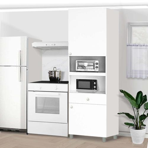 Promo Kitchen Set Kayu Rak Dapur Putih Modern Minimalis - Nebraska Tall ...