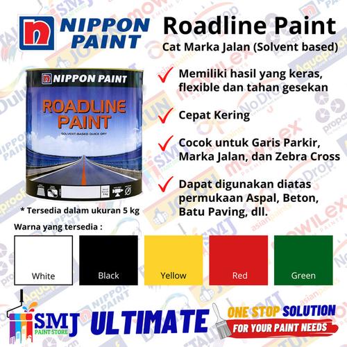 Jual Cat Marka Garis Jalan / Parkir NIPPON ROADLINE warna Kuning Yellow ...