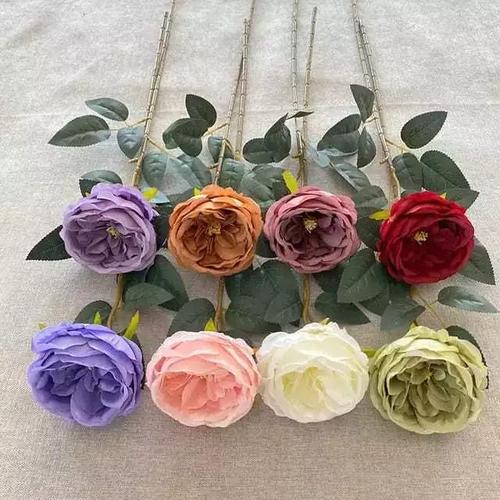 Jual Bunga Mawar Stem Tunggal Sutra Premium Artificial / Bunga Palsu ...