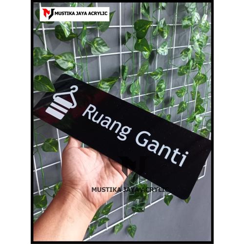 Jual papan nama ruang ganti tulisan ruang ganti sign ruang ganti bahan ...