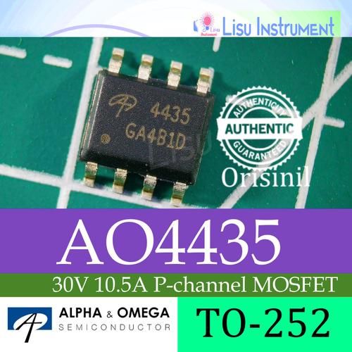 Jual AO4435 30V 10.5A P-channel MOSFET 4435 SOIC-8 Alpha & Omega ORIGINAL - Kota Depok - Lisu ...